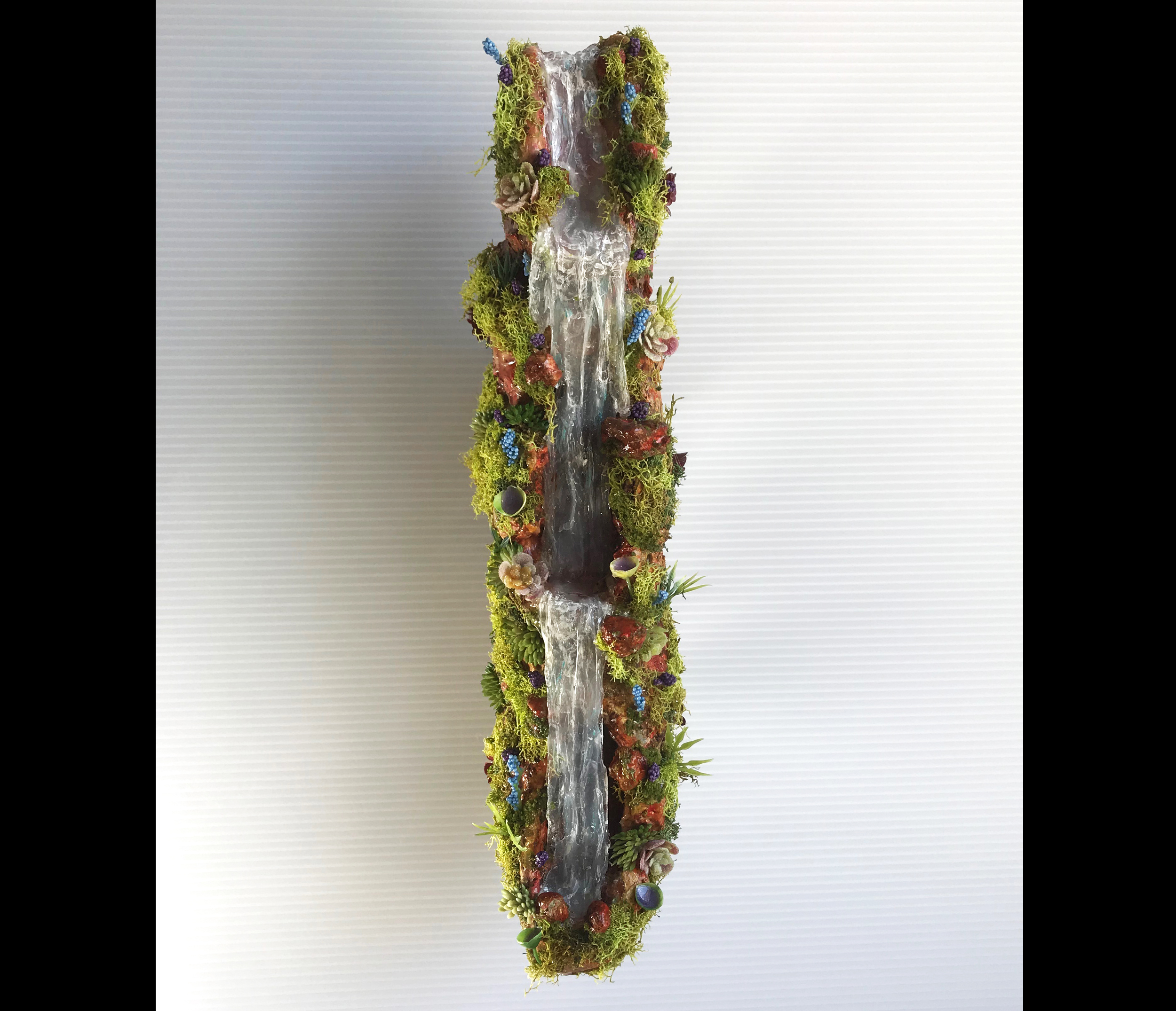 3-Tiered Waterfall on Floating Island Wall Sculpture : r/Sculpture
